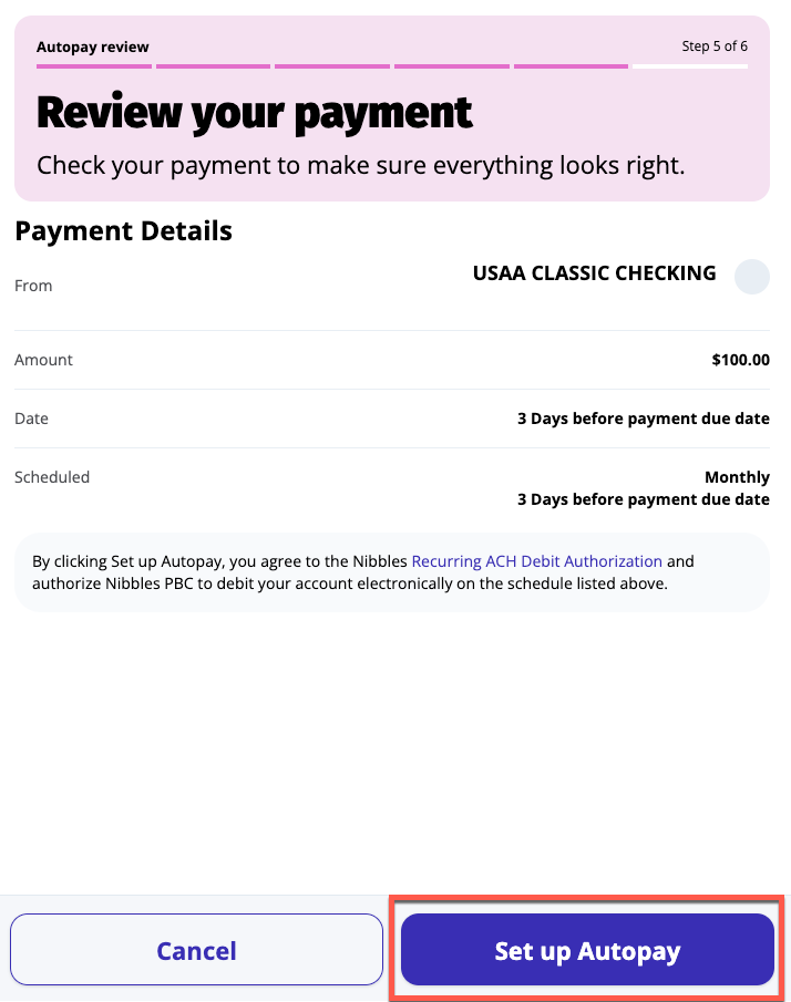 Automatic Payments (Autopay) – Nibbles